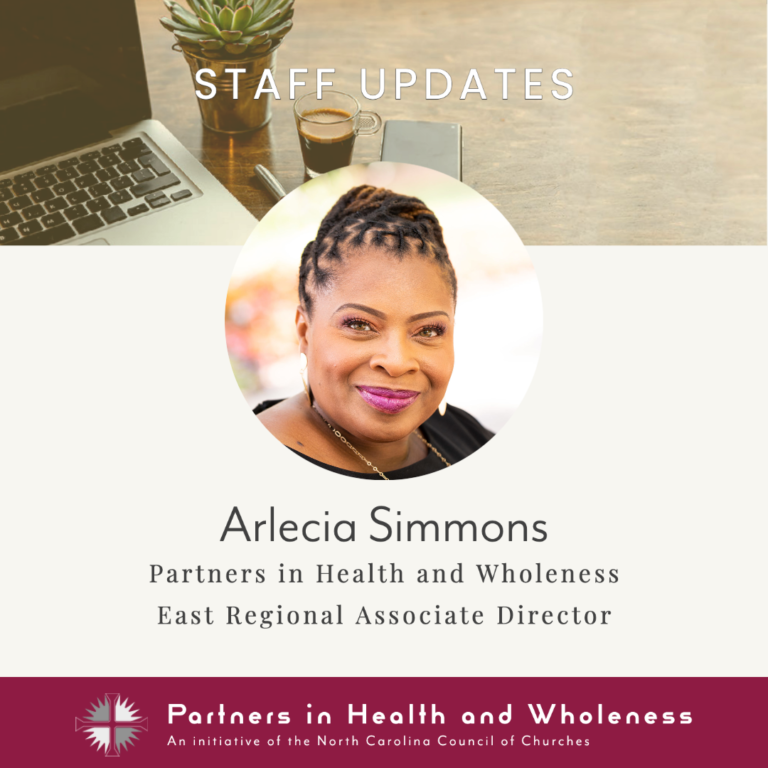 Welcome Arlecia Simmons - NC Council of Churches